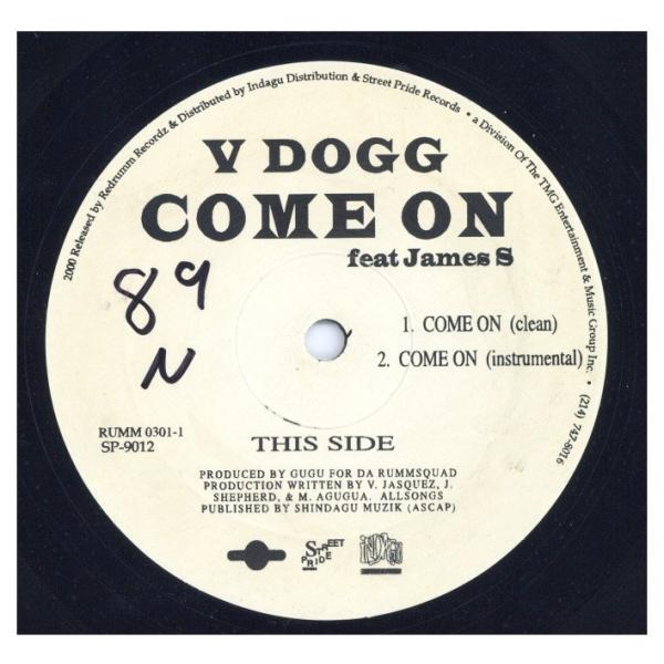 製造国 : US　　リリース年 : 2000　　レーベル : REDRUMM / STREET PRIDE　　品番 : RUMM0301-1　　　　A面ラベルにマジックで書込み有。'00に西海岸からリリースされたマイナーモノで、製作はGuG...