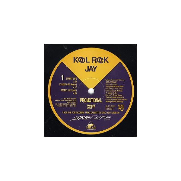 製造国 : US　　リリース年 : 1992　　レーベル : Triad Records　　品番 : TR-0969-1　　　　スリ傷有るがプレイＯＫ。US Org!! '92のデビューアルバム"Street Life"からのタイトルトラッ...