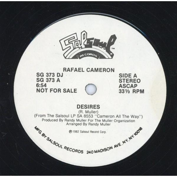 製造国 : US　　リリース年 : 1982　　レーベル : Salsoul Records　　品番 : SG 373 DJ　　　　Salsoul Recordsレーベルジャケ。'82 US Org Promo12"!! Sal Soul ...