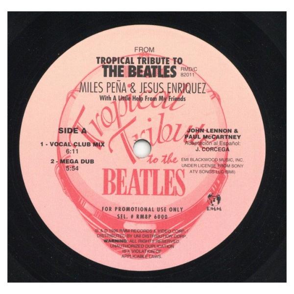 製造国 : US　　リリース年 : 1996　　レーベル : RMM Records　　品番 : RMD/C 82011　　　　US Org。'96のコンピ"Tropical Tribute To The Beatles"からのシングルカッ...
