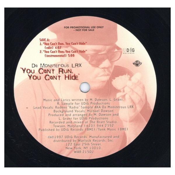 製造国 : US　　リリース年 : 1997　　レーベル : Udig Records / Warlock　　品番 : WAR-215　　　　Warlockカンパニースリーブ。US Org。イリノイ出身のMCがWarlock傘下のUdig ...