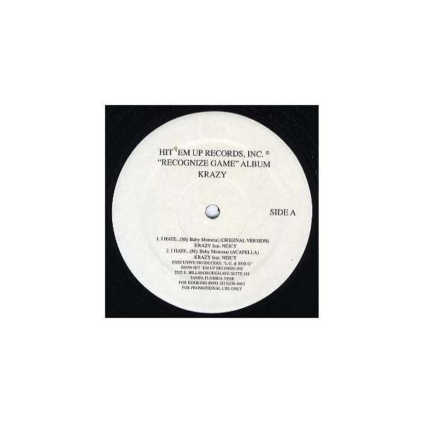 製造国 : US　　リリース年 : 1999　　レーベル : Hit Em Up Records　　品番 : none　　　　シュリンク付・B面ラベルに書き込み有。US Org。'99のフロリダ産コンピ"Recognize Game: A ...