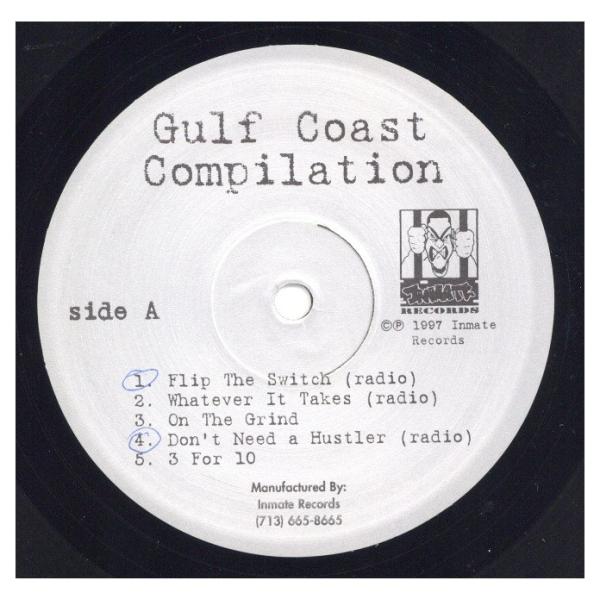 製造国 : US　　リリース年 : 1996　　レーベル : Inmate Records　　品番 : none　　　　シュリンク付・Ａ面ラベルA-1とA-4に○印書込。US Org。'97テキサス産傑作コンピ"Gulf Coast Com...