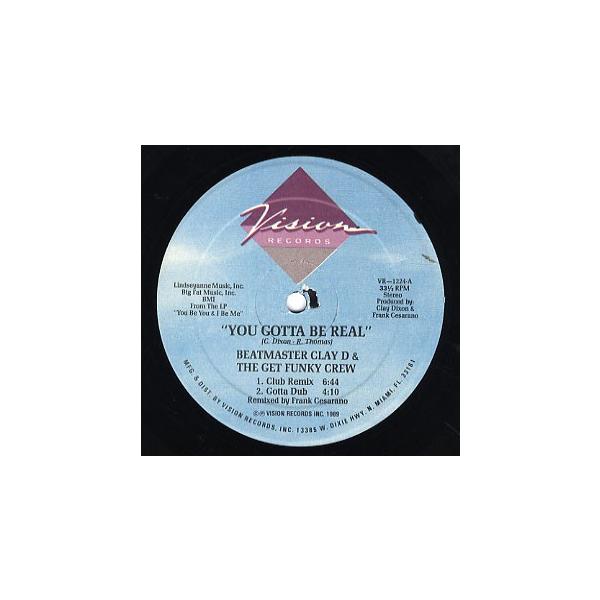 製造国 : US　　リリース年 : 1989　　レーベル : Vision Records　　品番 : VR-1224　　　　Ａ面ラベルに少し破れ有。US Org!! D.J. Magic Mike等とのユニットでもお馴染みのBeatmas...