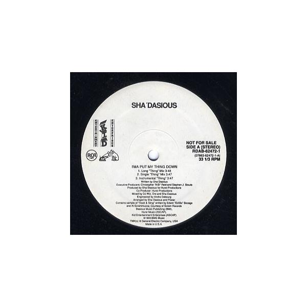 製造国 : US　　リリース年 : 1993　　レーベル : RCA　　品番 : RDAB-62472-1 / 07863 62472-1　　　　US Org!!激レア自主盤"Mr. Dasious"で知られるMCがRCAから'94にリリー...