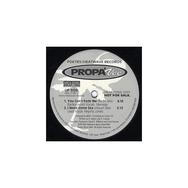 製造国 : US　　リリース年 : 1994　　レーベル : Heatwave Records　　品番 : HWR 77189-1　　　　US Org!! 西海岸はサンタバーバラからの女性MC唯一?!のシングル!! 王道Gシンセが鳴くイント...