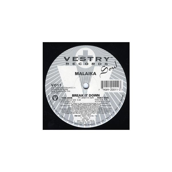 製造国 : US　　リリース年 : 1995　　レーベル : Vestry Records　　品番 : V 011　　　　盤悪特価。'95 US Org!! "Gotta Know (Your Name)"でお馴染みの女性シンガーがメジャー...