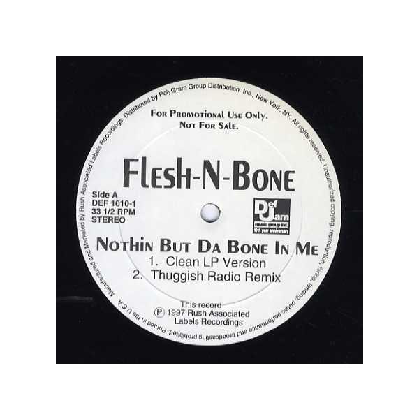 製造国 : US　　リリース年 : 1997　　レーベル : DEF JAM　　品番 : DEF 1010-1　　　　Def Jamレーベルジャケ。Bone Familyから'97リリースのソロデビューアルバム".H.U.G.S. True...