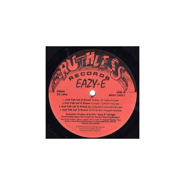 製造国 : US　　リリース年 : 1995　　レーベル : Ruthless Records / Relativity　　品番 : RPROLP-0424　　　　ジャケステッカー有。US Promo Org。ギャングスタ・ラップ・グループ...
