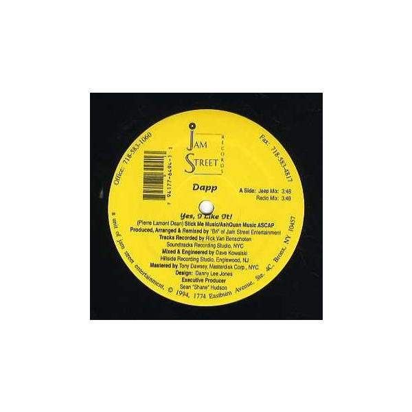 製造国 : US　　リリース年 : 1994　　レーベル : Jam Street Records　　品番 : 94177-6494　　　　スリ傷有るがプレイＯＫ。大ネタを使って'94にJam Street Recordsからリリースされた...
