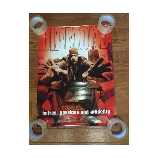 製造国 : US　　リリース年 : 1997　　レーベル : Mercury　　　　　　Diamondが'97にリリースした名盤"Hatred, Passions And Infidelity"のプロモーションポスターです！まさにHIP-H...