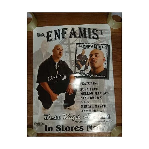 製造国 : US　　リリース年 : 2008　　レーベル : Cashflow Records　　　　　　『DA ENFAMIS 1』の2008年作のアルバム"Best Kept Secret"のプロモーションポスターです！マイナー・チカー...