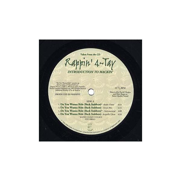 製造国 : US　　リリース年 : 1999　　レーベル : Celeb Entertainment Inc　　品番 : CEI 2004-1　　　　スリ傷有るがプレイＯＫ。Bayの重鎮が'99にリリースしたアルバム"Introductio...