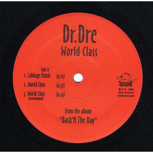 製造国 : US　　リリース年 : 1996　　レーベル : Blue Dolphin Entertainment Corp　　品番 : DRE6460LP　　　　Dr. Dreの未発表音源をコンパイルした'96リリースのアルバム"Back...