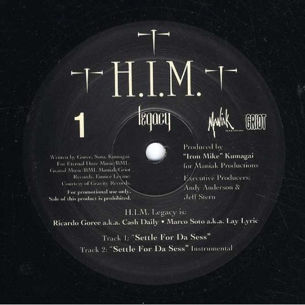 製造国 : US　　レーベル : Maniak Records　　品番 : HIM-02　　　　90年代後半にリリースされた西海岸産のドマイナーウェッサイ!! ラスタっぽいA-1、ブリブリなベースに一瞬ヴォコーダーっぽいフックが最高なB-2...