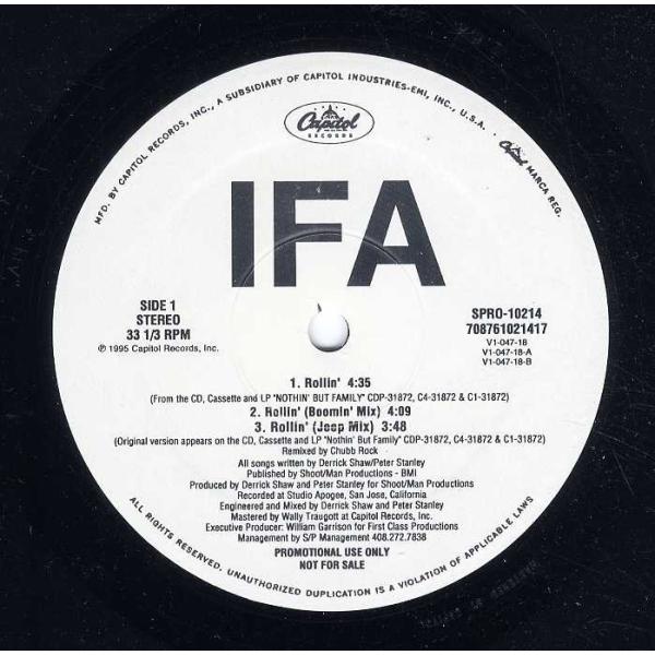 製造国 : US　　リリース年 : 1995　　レーベル : CAPITAL　　品番 : SPRO-10214　　　　'97のウェッサイクラシックス"International Family Affair"からの代表シングル!! Teddy...