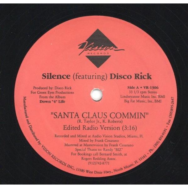 製造国 : US　　リリース年 : 1995　　レーベル : Vision Records　　品番 : VR-1306　　　　シュリンク付。今年も来ましたクリスマス特集！この時期にぴったりのクリスマスBassチューン。Disco Rick製...