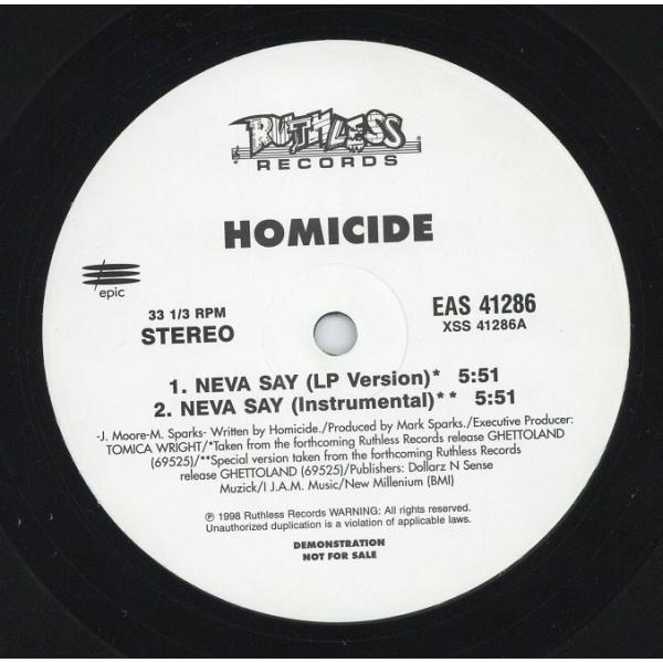 製造国 : US　　リリース年 : 1998　　レーベル : RUTHLESS / EPIC 　　品番 : EAS 41286　　　　Mix CDアイテムとしてお馴染みの'98Ruthlessからリリースされた人気盤!! 揺〜くブリブリなト...