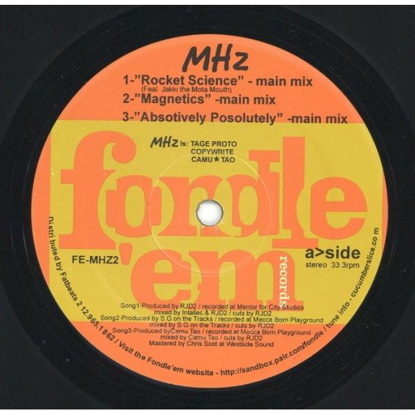 製造国 : US　　リリース年 : 1999　　レーベル : Fondle 'Em 　　品番 : FE-MHZ2　　　　'99リリース作。Dead Stock。90'S後期のN.Y. Underground Classics。Bobbito...