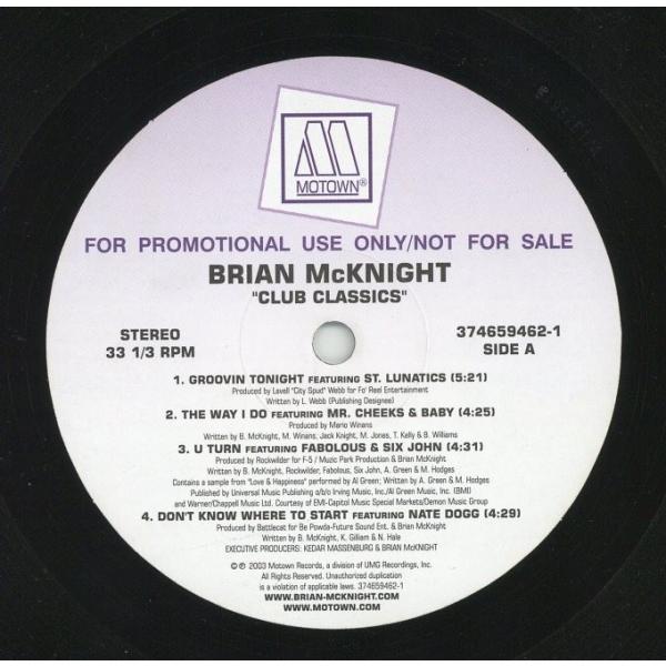 リリース年 : 2003　　レーベル : Motown　　品番 : 374659462-1　　　　90年代から活動を続ける人気男性シンガーであるBrian Mcknightの名曲をクラブチューンを中心に選曲したベストアルバム。Nelly等、...