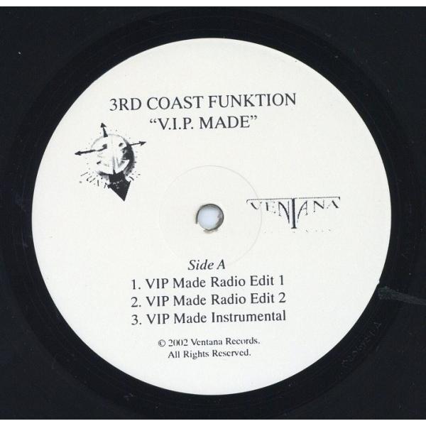 製造国 : US　　リリース年 : 2002　　レーベル : Ventana Records　　　　　　US Org!! Billy Cookも参加した'02の彼等唯一のアルバム"VIP Made"からの激レアなテストプレスシングル。タイト...