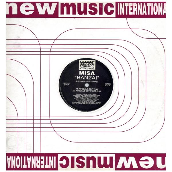 製造国 : ITALY　　リリース年 : 1999　　レーベル : New Music International　　品番 : NMX 1950　　　　New Music Internationalレーベルスリーブ。イタリア在住の日本人シン...