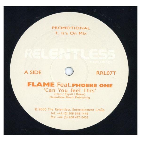 製造国 : UK　　リリース年 : 2000　　レーベル : Relentless Records　　品番 : RRL07T　　　　'00リリース作。UK Promoオンリー盤。FlameなるUKのフィメールR&amp;Bグループの'00シ...