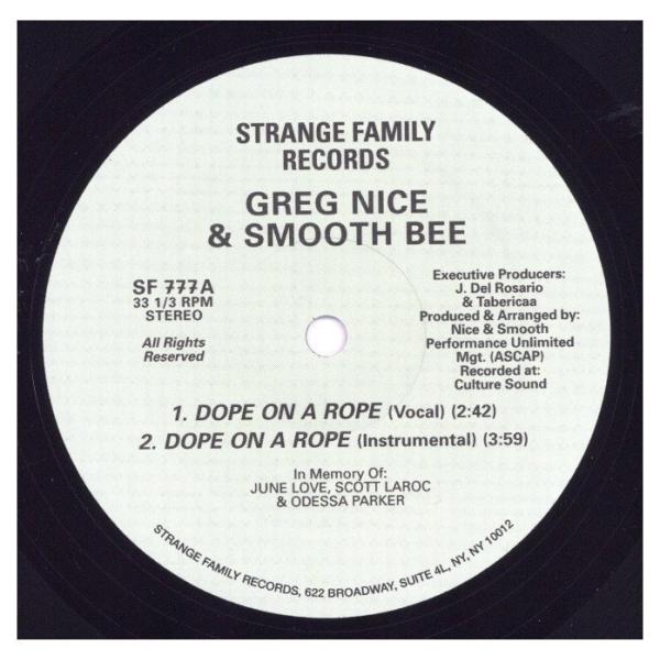 製造国 : US　　リリース年 : 1987　　レーベル : Strange Family Records　　品番 : SF 777　　　　再発。オリジナルは激レアで知られるOld School Classic。Nice &amp; Smo...