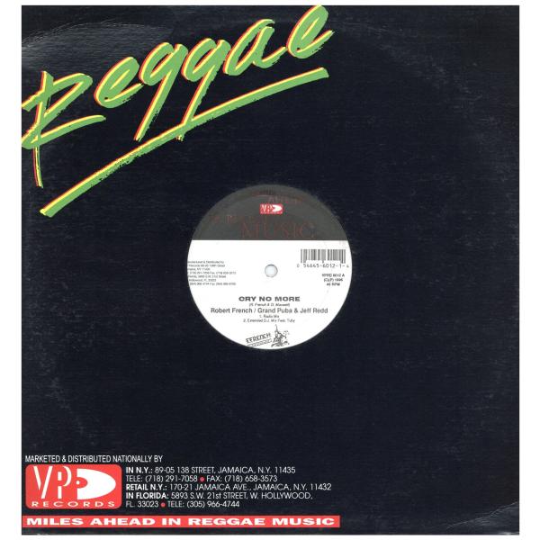 製造国 : US　　リリース年 : 1996　　レーベル : Ffrench Production / VP Records　　品番 : VPRD 6012　　　　VP Recordsスリーブ。Robert French(レゲエ),、Gra...