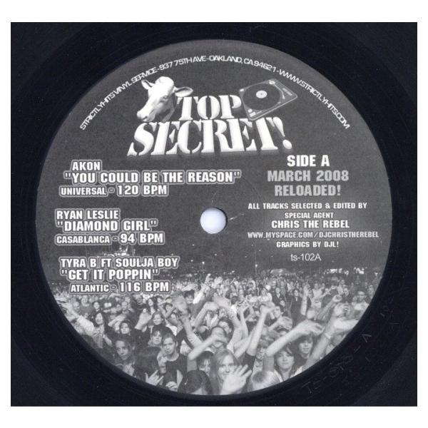 製造国 : US　　リリース年 : 2007　　レーベル : TOP SECRET　　品番 : TS-102　　　　DJ Chris The Rebelがセレクト&amp;エディットし、イントロにブレイクを付けてレア音源、最新人気曲を集めた...