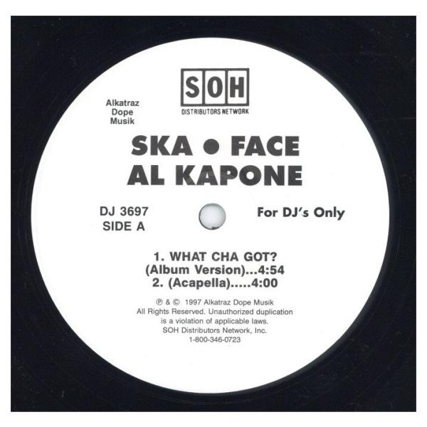 製造国 : US　　リリース年 : 1997　　レーベル : Alkatraz Dope Muzik　　品番 : DJ 3697　　　　メンフィスはテネシー産のO.G.である彼がSka Face Al Kaponeと改名してリリースした'9...