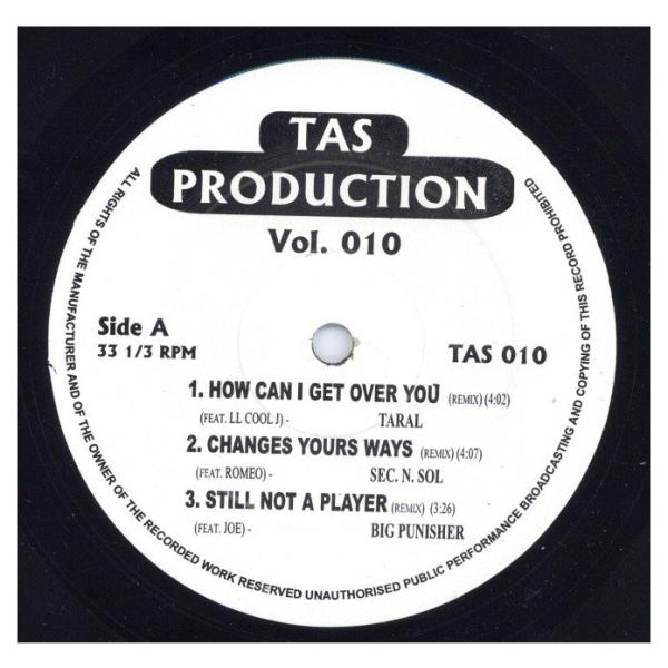 製造国 : US　　リリース年 : 1998　　レーベル : TAS PRODUCTION 　　品番 : TAS010　　　　'98リリース作。90年代後半、最新のR&amp;B曲や未発表ミックスをコンパイルして出回ったコンピ・シリーズTa...