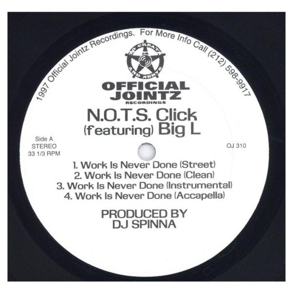 製造国 : US　　リリース年 : 1998　　レーベル : Official Jointz Recordings　　品番 : OJ 310　　　　シュリンク付。'98リリース作。Xperado等で知られる90's N.Y.のマイナー・レー...