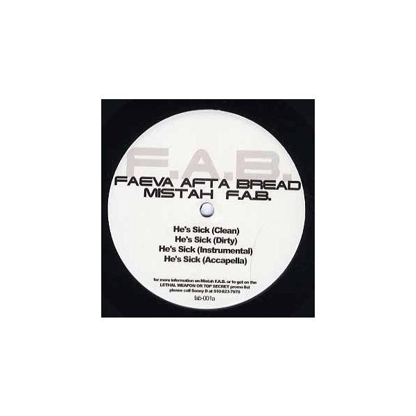 製造国 : US　　リリース年 : 2002　　レーベル : F.A.B.　　品番 : FAB001　　　　'02リリース作。デッドストック入荷。詳細不明のウェッサイながら、アルバム"Nig Latin"をリリースしている模様で恐らくそこか...