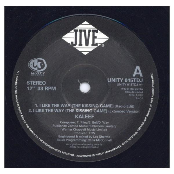 製造国 : US　　リリース年 : 1997　　レーベル : Unity Records / Jive　　品番 : UNITY 015TDJ　　　　UKの男性R&amp;BグループKaleefが97年にリリースした人気チューン。R&amp;...