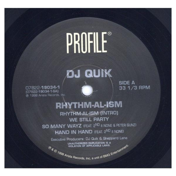 製造国 : US　　リリース年 : 1998　　レーベル : Profile Records　　品番 : 07822 19034-1　　　　Profile Recordsカンパニースリーブ。US Promo Clean Version(試聴...