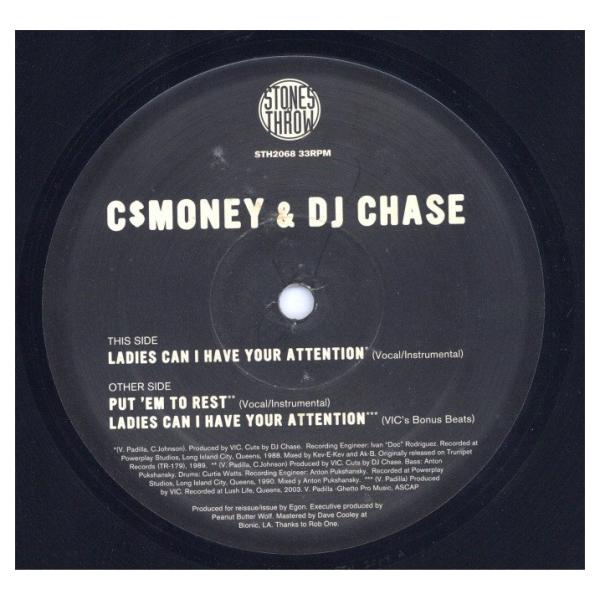 製造国 : US　　リリース年 : 2003　　レーベル : Stones Throw Records　　品番 : STH2068　　　　C $ Money &amp; DJ Chaceが'89にリリースした激レアマイナーシングルをEgon...