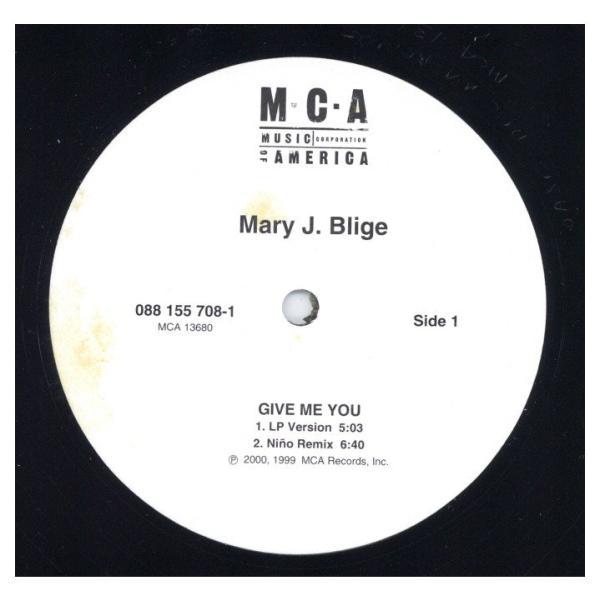 製造国 : US　　リリース年 : 2000　　レーベル : MCA　　品番 : 088 155 708-1 / MCA13680　　　　'00アルバム"Mary"からのシングル。Eric Clapton参加のMary J Blige感動の...