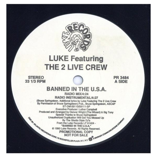 製造国 : US　　リリース年 : 1990　　レーベル : Luke Records　　品番 : PR 3484　　　　「LUKE featuring The 2 Live Crew」名義で'90にリリースされた初の「PAE」ステッカーが...