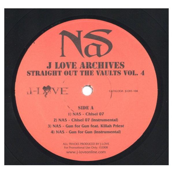 製造国 : US　　リリース年 : 2007　　レーベル : Not On Label (J-Love Self-released)　　品番 : JLOVE-104　　　　今度はNas×J-Love。Ghostface Killahのライヴ...