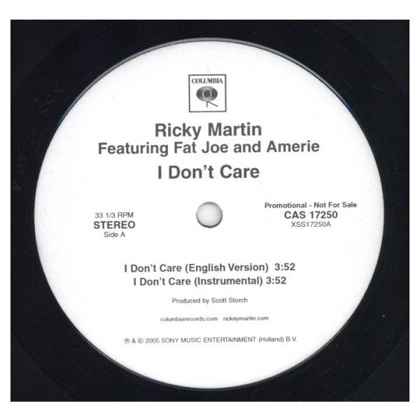 製造国 : US　　リリース年 : 2005　　レーベル : Columbia　　品番 : CAS 17250　　　　US Org Columbiaラベルプロモ。ラテンミュージック界のスーパースターが'05にリリースしたアルバム"Life"...