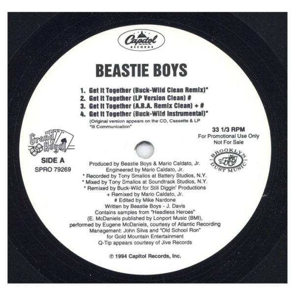 製造国 : US　　リリース年 : 1994　　レーベル : Grand Royal / Capitol Records　　品番 : SPRO 79270　　　　US Promo Org。'94リリースの名盤"Ill Communicati...