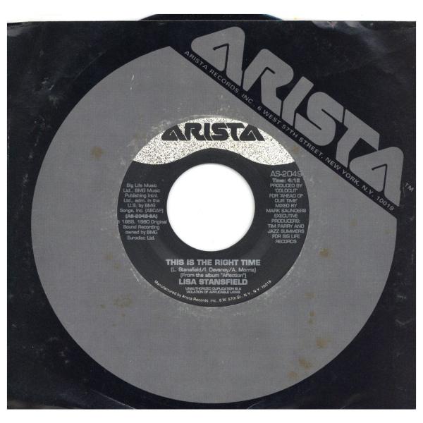 製造国 : US　　リリース年 : 1989　　レーベル : Arista　　品番 : AS-2049　　　　Aristaカンパニースリーブ（染み汚れ有）。Coldcut"People Hold On"での客演で注目されたUKの歌姫が'89...