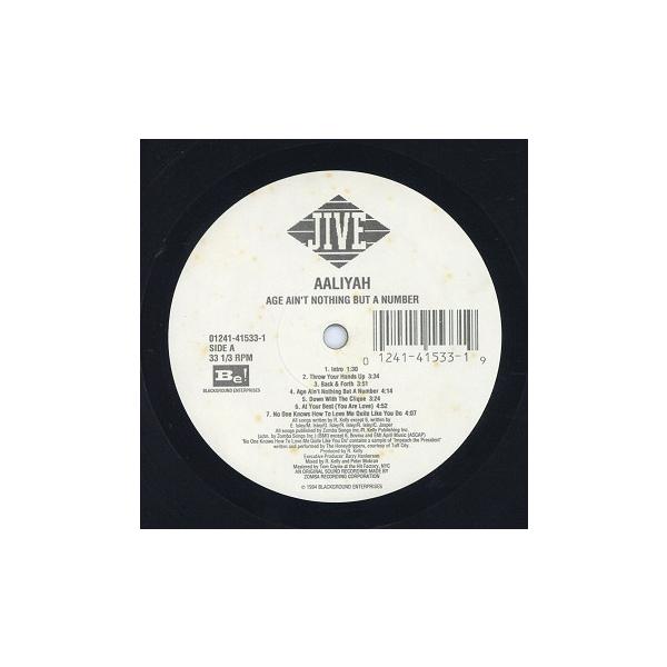 製造国 : US　　リリース年 : 1994　　レーベル : Jive / Blackground Enterprises　　品番 : 01241-41533-1　　　　ジャケステッカー無し・B-1針飛び、他はVG。 R Kellyのバック...