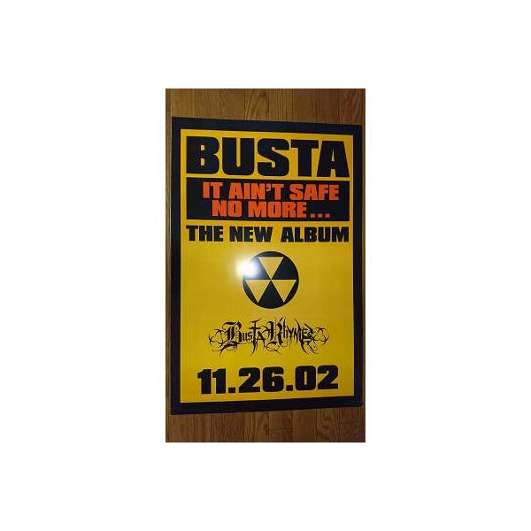 製造国 : US　　リリース年 : 2002　　レーベル : J Records　　　　　　大ヒットしたシングル"Make It Clap"を含む、'02リリースアルバム"It Ain't Safe No More"の発売告知プロモポスター...