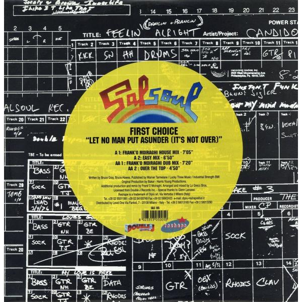 製造国 : ITALY　　リリース年 : 1998　　レーベル : Salsoul Records　　品番 : SALS 005　　　　探すと意外と見つからないITALY盤!! Frank 'O MoiraghiやLo Greco Bros...