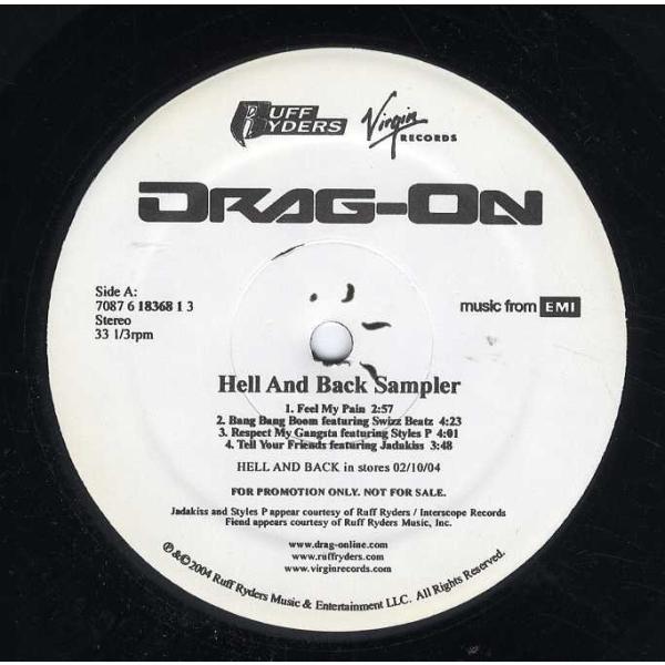 製造国 : US　　リリース年 : 2004　　レーベル : RUFF RYDERS / VIRGIN　　品番 : 7087 6 18368 1 3　　　　再入荷！少量ながら間も無くリリース予定のAlbum"To Hell And Back...