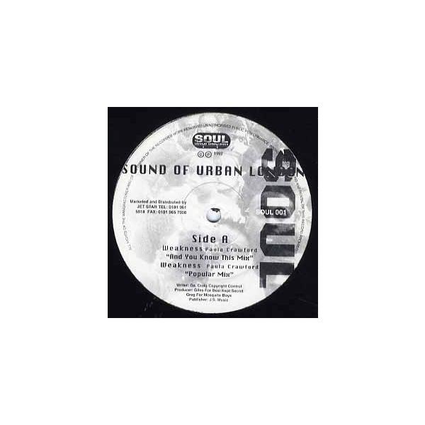 製造国 : UK　　リリース年 : 1997　　レーベル : SOUND OF URBAN LONDON　　品番 : SOUL001　　　　'97リリース作!! UK盤がデッドストック入荷!! UKのレーベルSound Of Urban L...