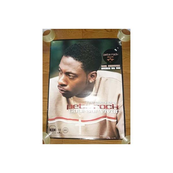 製造国 : US　　リリース年 : 1998　　レーベル : Loud Records　　　　　　'98にリリースされたPete Rockの名盤"Soul Survivor"の告知用プロモーションポスターが入荷！Peteといえばのアフロプリ...