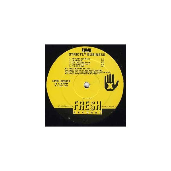製造国 : UK　　リリース年 : 1988　　レーベル : FRESH　　品番 : LPRE-82006　　　　Erick SermonとPMDによる80年代末から90年初頭にかけて、大ブレイクしたRap Duoのデビューアルバムがホワイ...